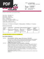 Tour Program Form | PDF