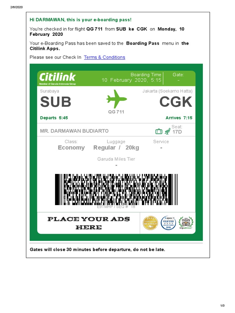 SUB-CGK 10 Feb | PDF | Transport Companies | Civil Aviation