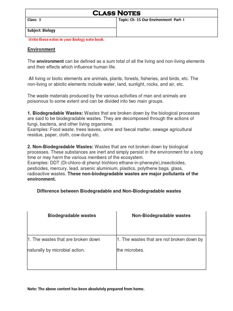 10 Bio | PDF | Biodegradation | Ecosystem