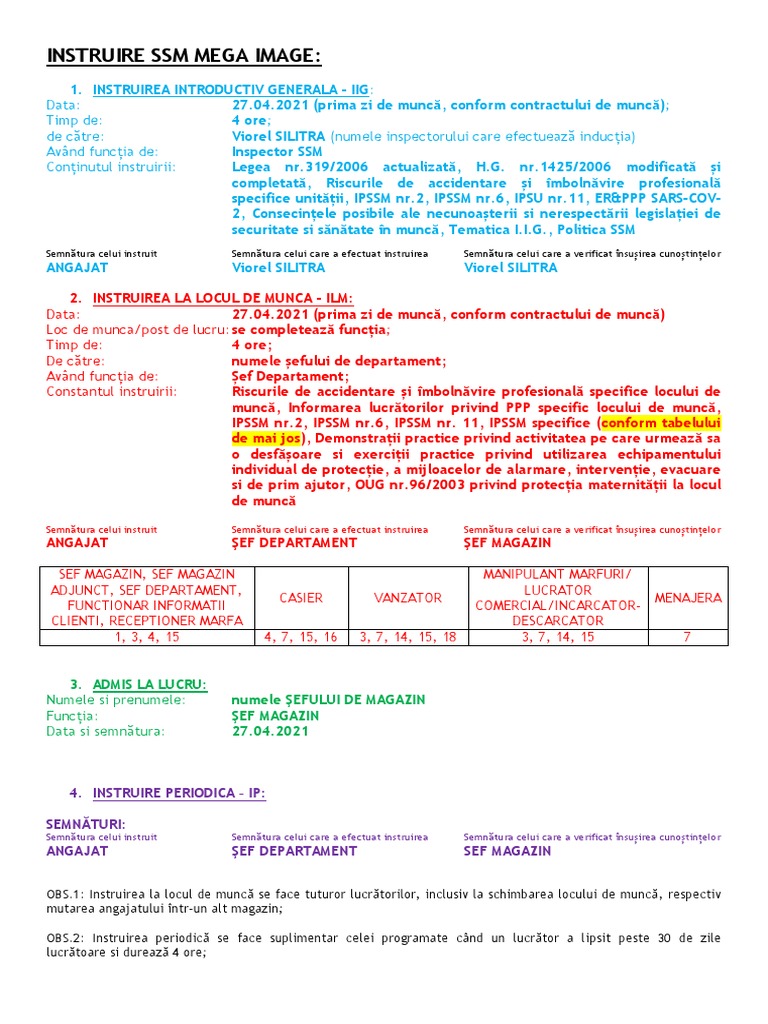 Model Completare Fise SSM | PDF