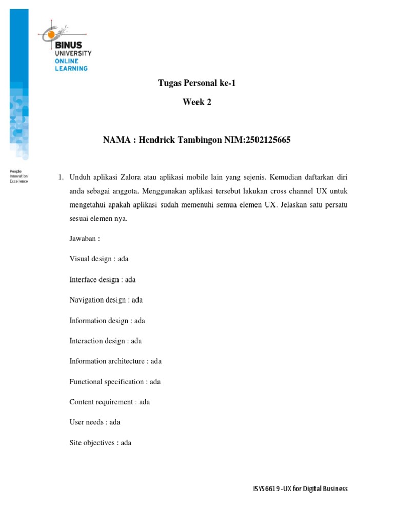 TP1 Hendrick Tambingon - 2502125665 | PDF | Komputer | Seni