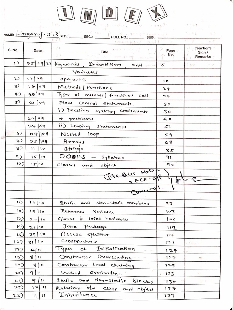 Java notes (complete pre java and OOPS).pdf | PDF Java notes (complete pre java and OOPS).pdf | PDF