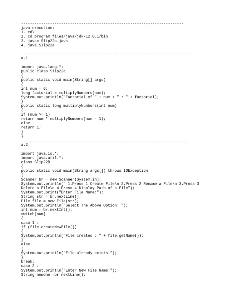 Slip 22 | PDF | Information Technology Management | Programming Paradigms