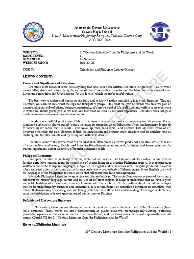 04 Learner's Handouts | Download Free PDF | Philippines | Tagalog Language