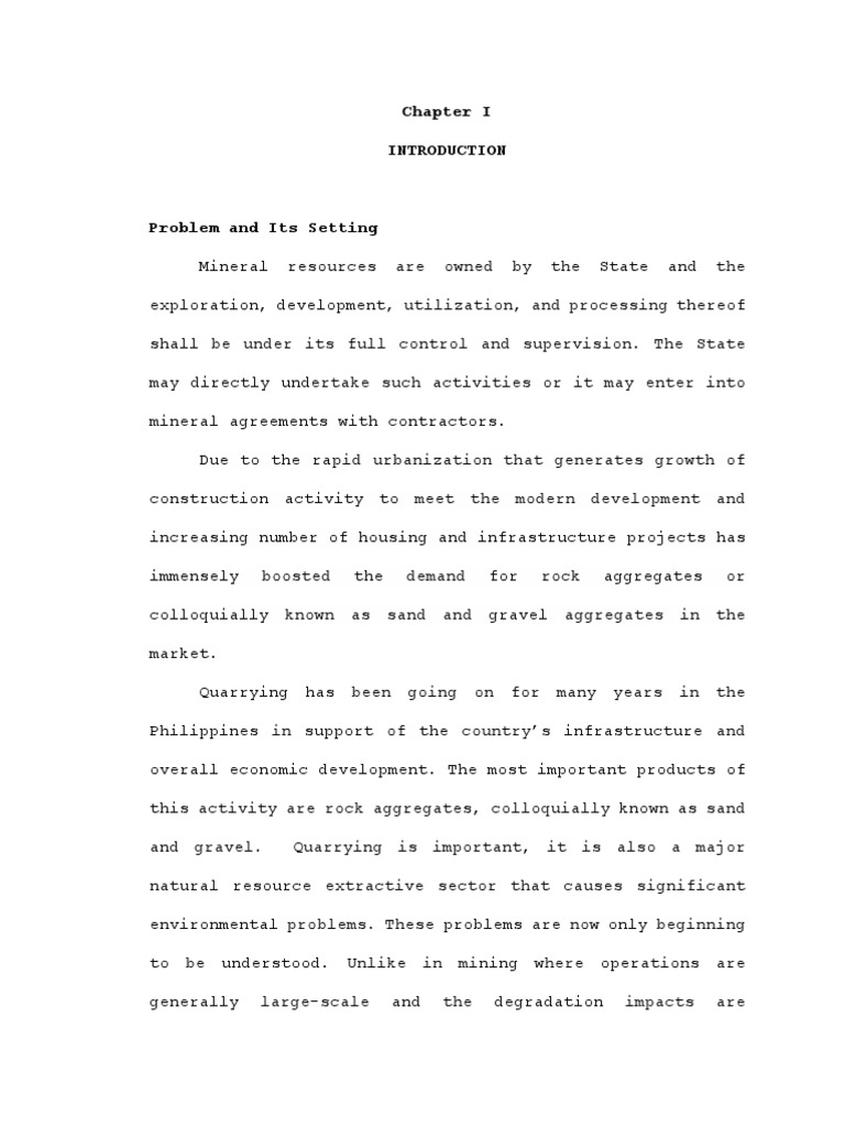 Full Thesis PDF | PDF | Mining | Sand