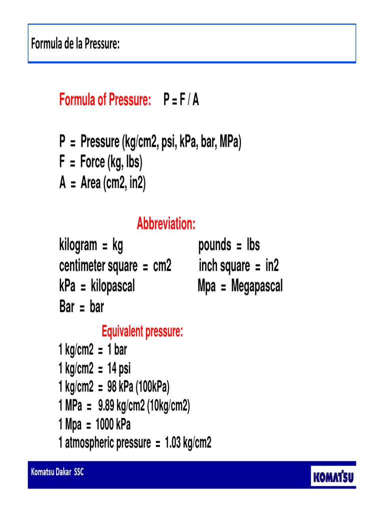 Formula And Equivalent Pdf