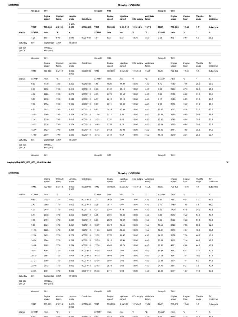 Show Log - VAGLOGI-1 | PDF