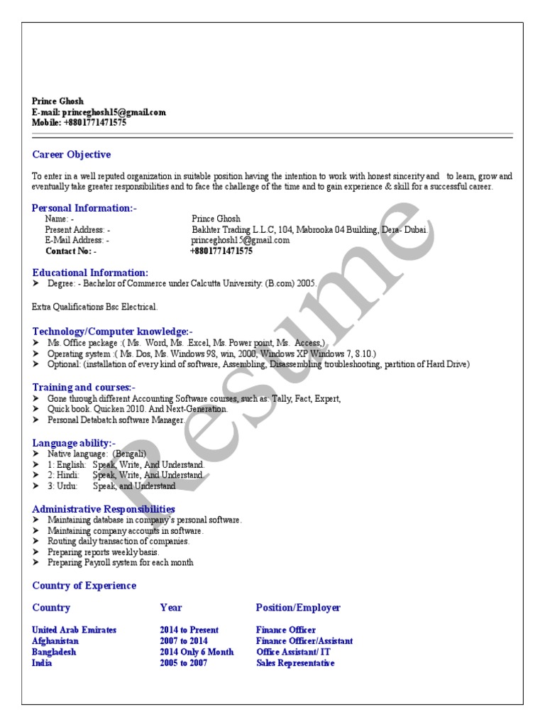 Prince Ghosh | PDF | Invoice | Receipt