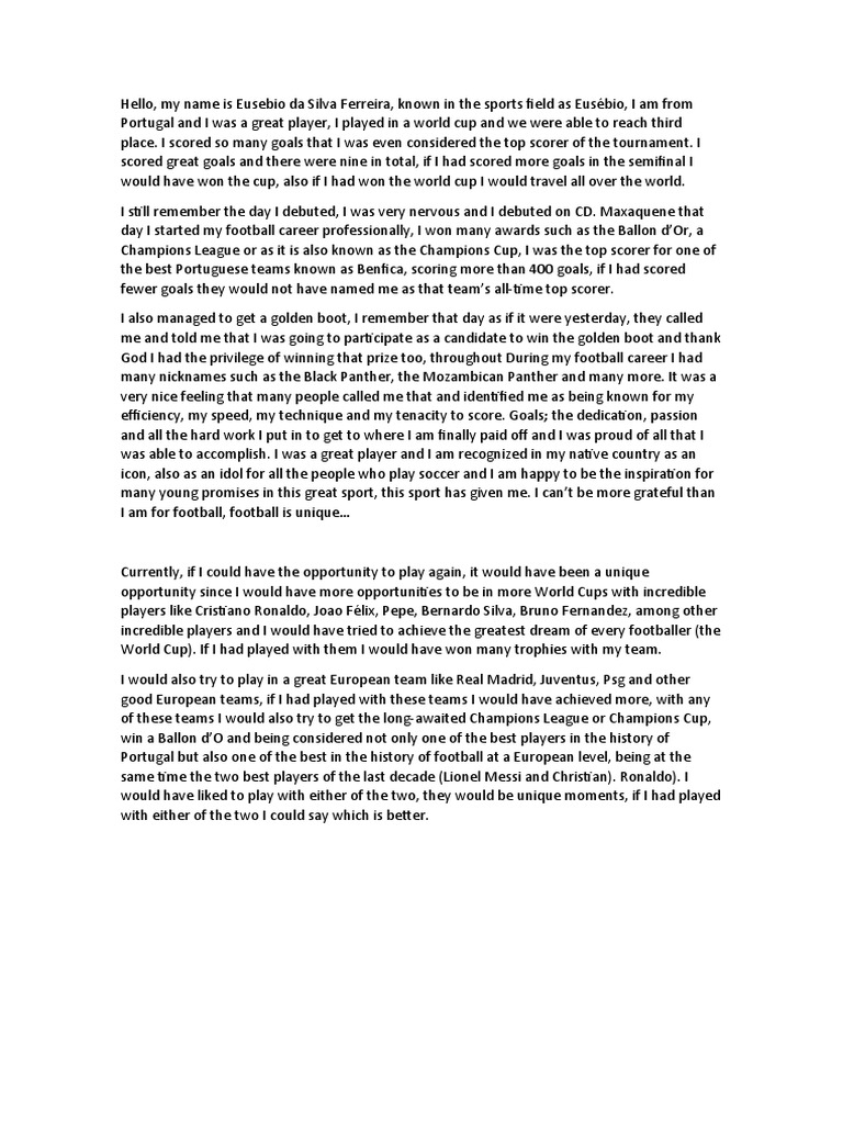 Eusebio English | PDF | Uefa Champions League | Sports