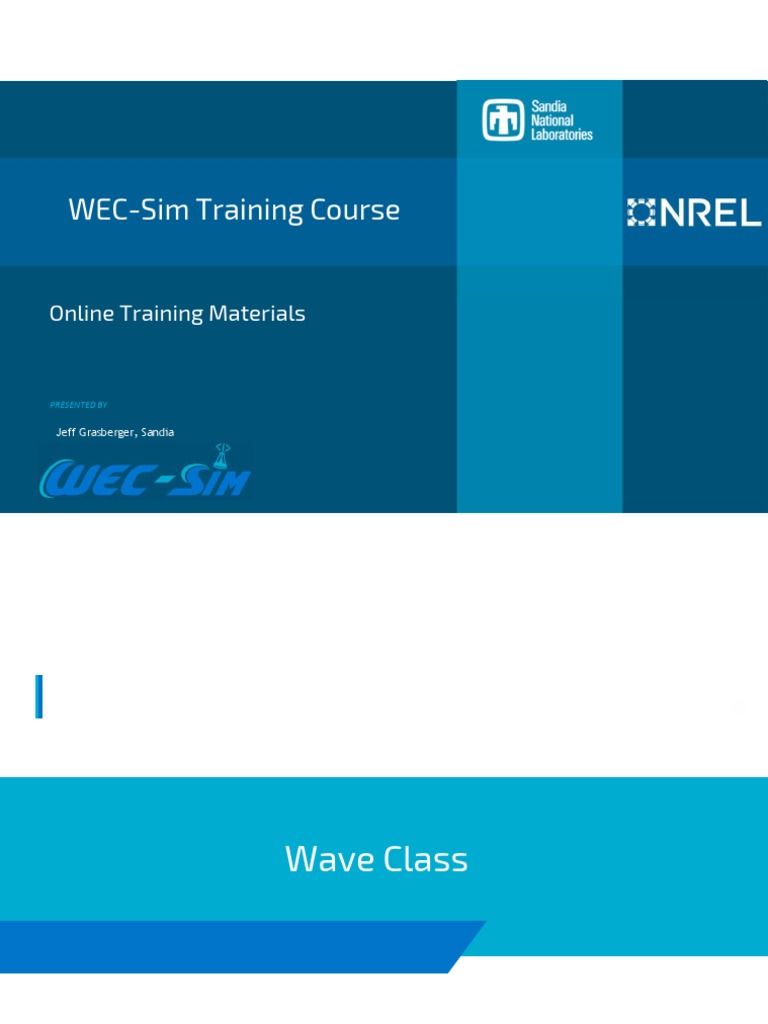 6 Wec Sim Waveclass Pdf United States Department Of Energy Nature