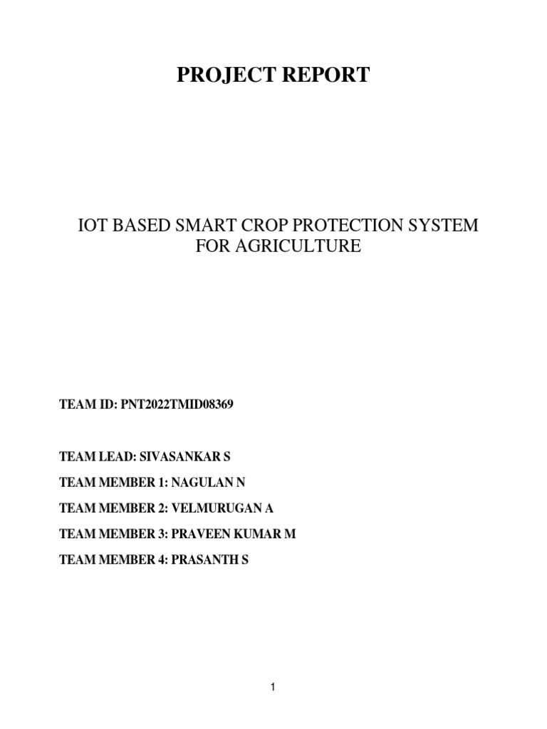 Crop Production Report | PDF