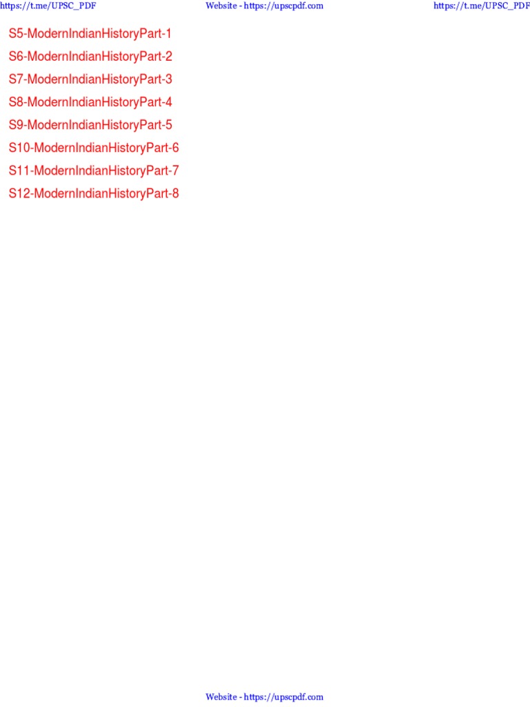 S5-S12 Modern Indian History (Upscpdf - Com) PDF | PDF