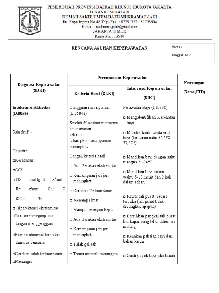 Rencana Asuhan Keperawatan | PDF