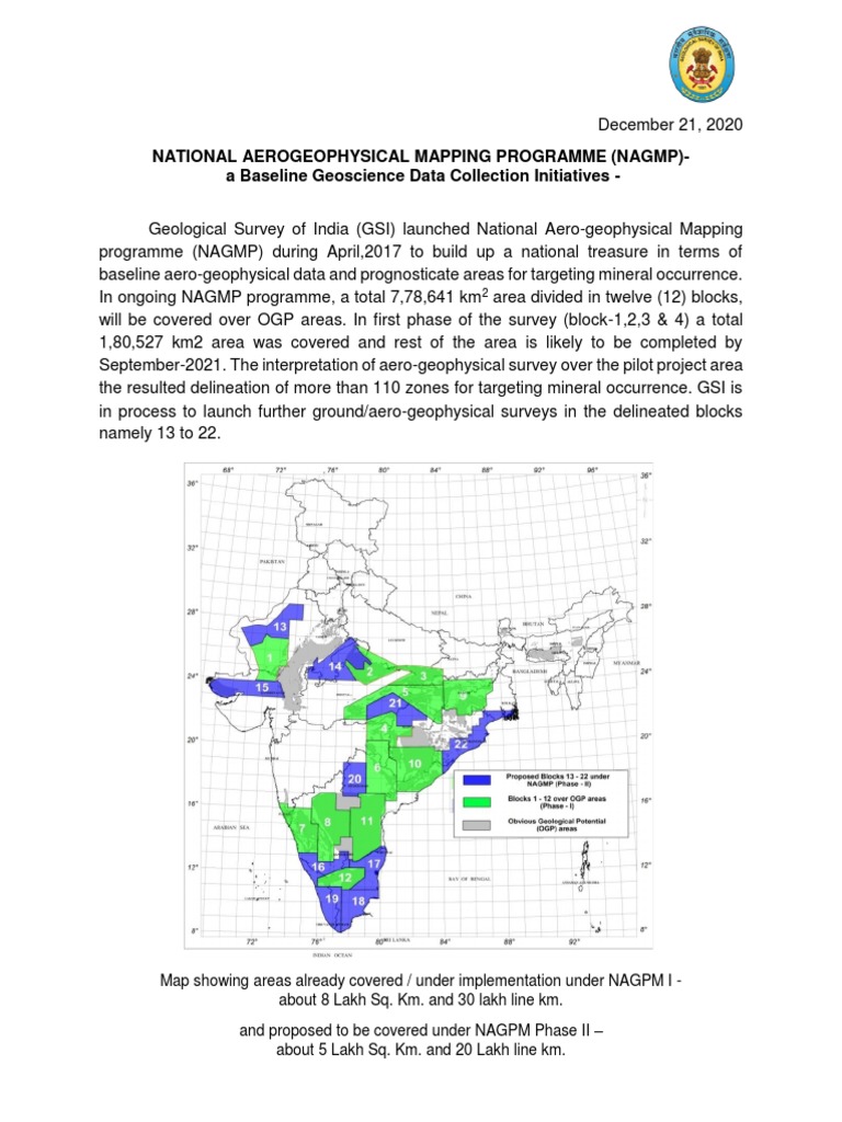 NAGMP: National Aero-geophysical Survey | PDF | Physical Sciences