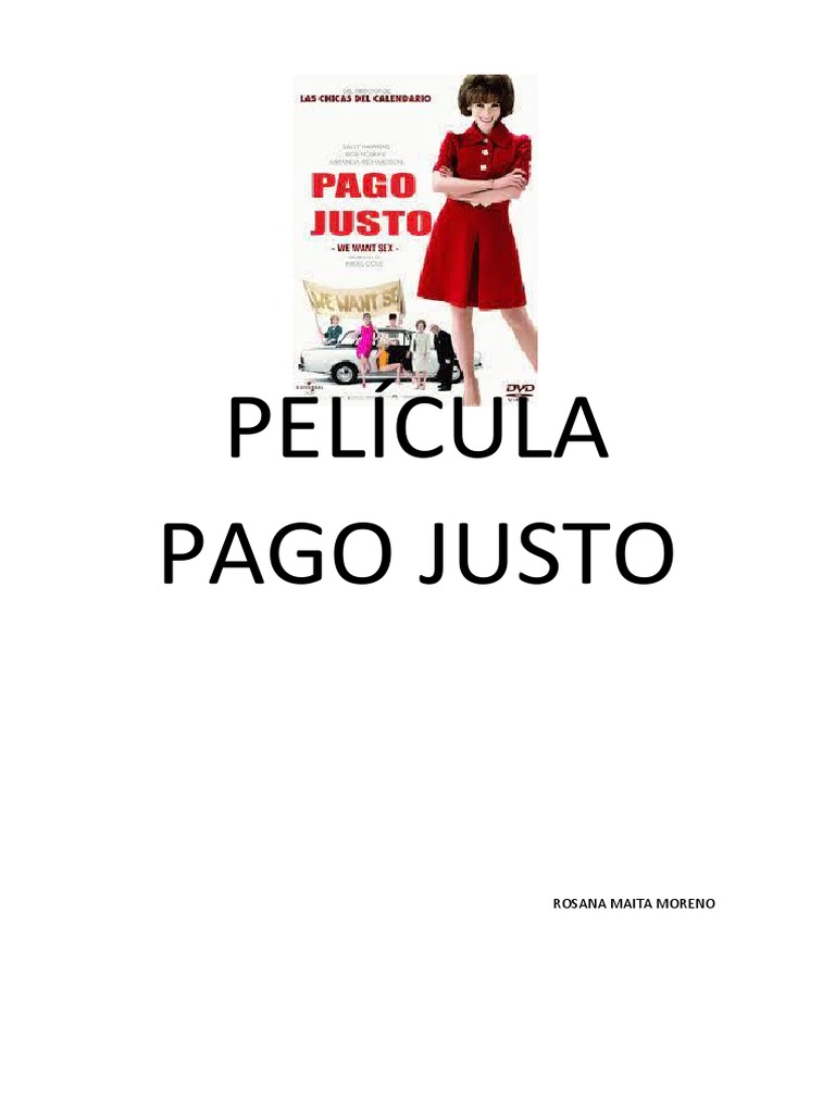PAGO JUSTO.docx | PDF | Salario igual para trabajos iguales | Salario