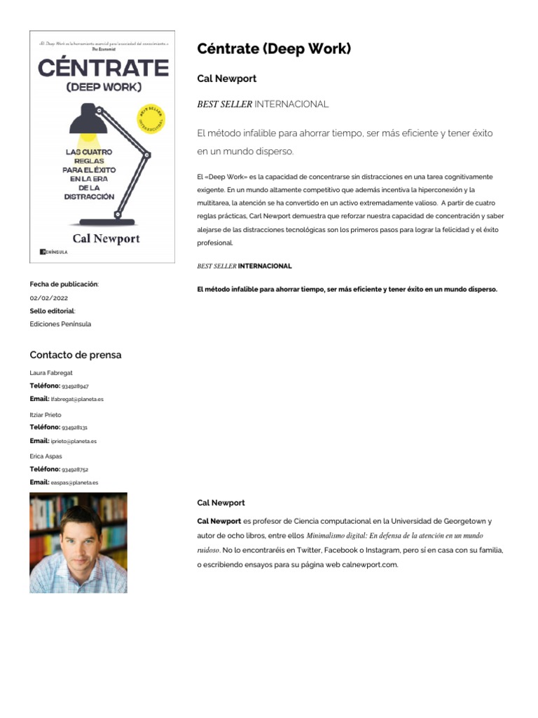 Centrate Deep Work PDF | PDF