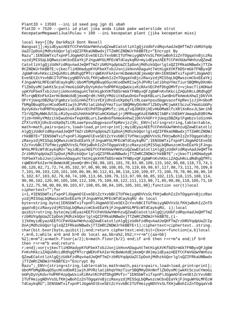 Encrypted Plant in Plat - Lua | PDF | Cyberwarfare | Security