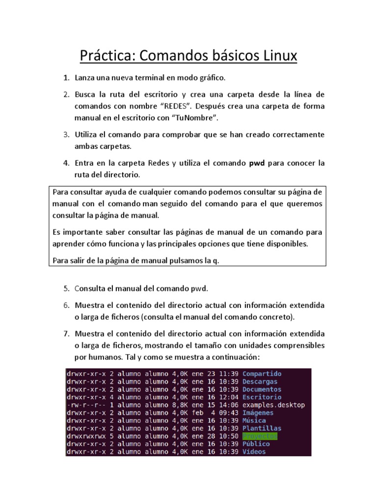 Practica Linux | PDF