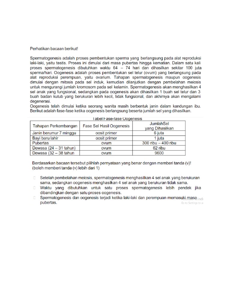Latihan AKM PEWARISAN SIFAT | PDF