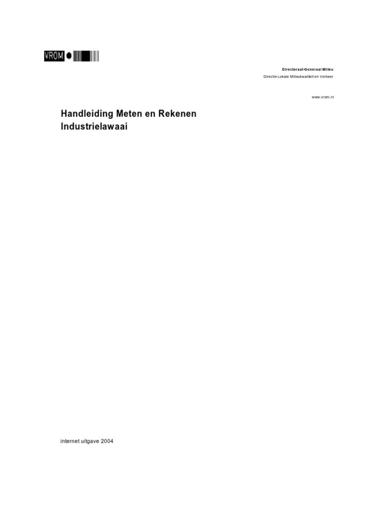 Handleiding Meten en Rekenen Industrielawaai Module B 1 | PDF