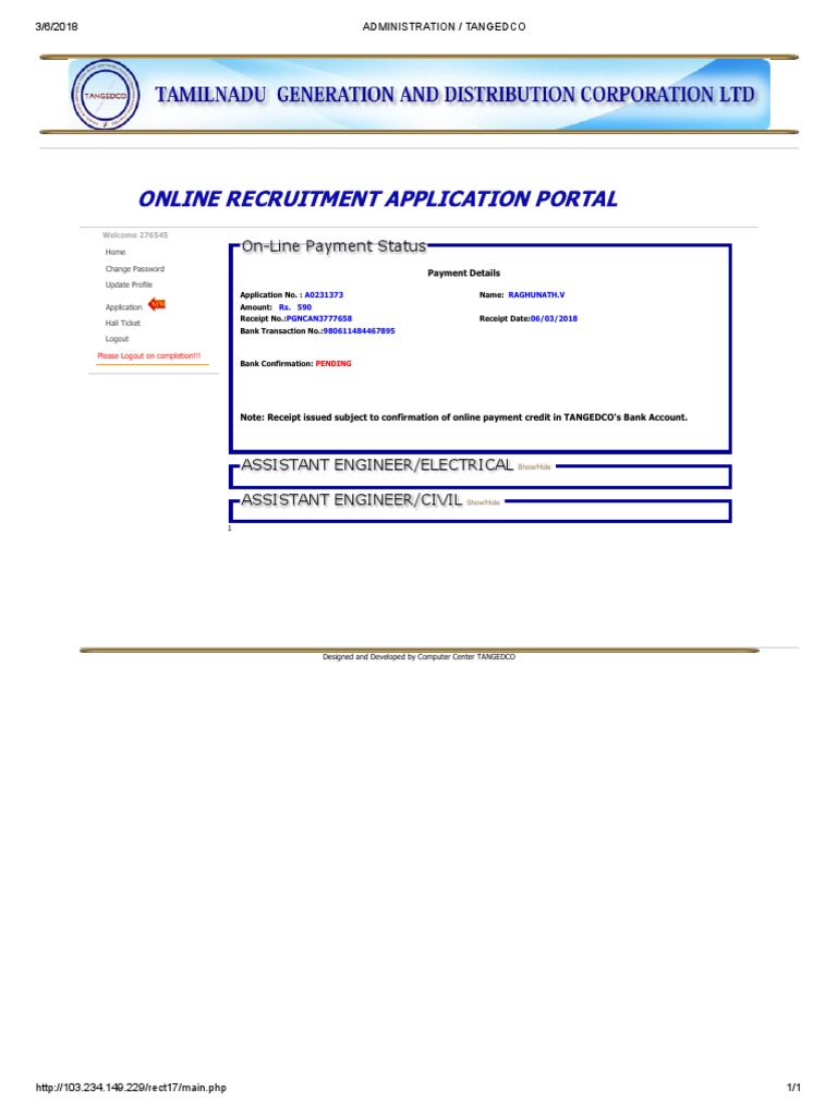 Administration - Tangedco | PDF