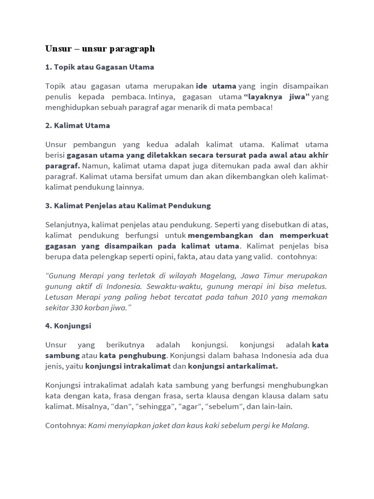 Unsur Paragraf | PDF