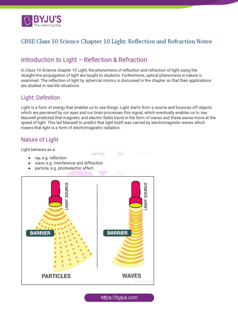 Light Reflectionandnrhehr | PDF | Reflection (Physics) | Light