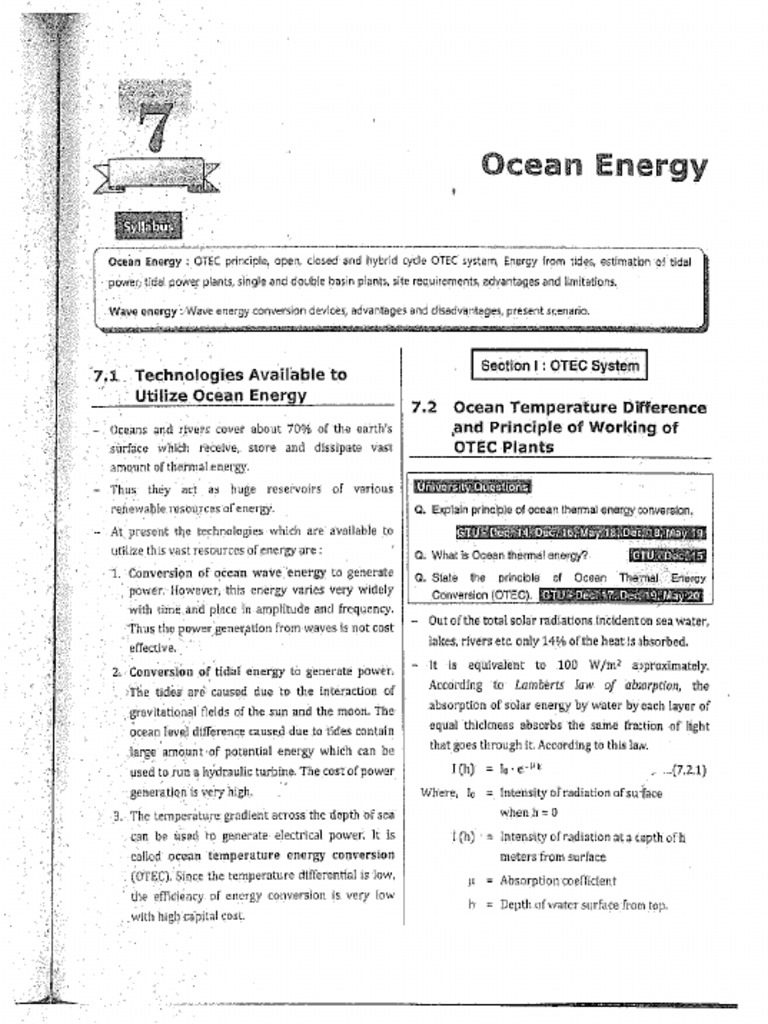 Tidal And Otec System Pdf Pdf