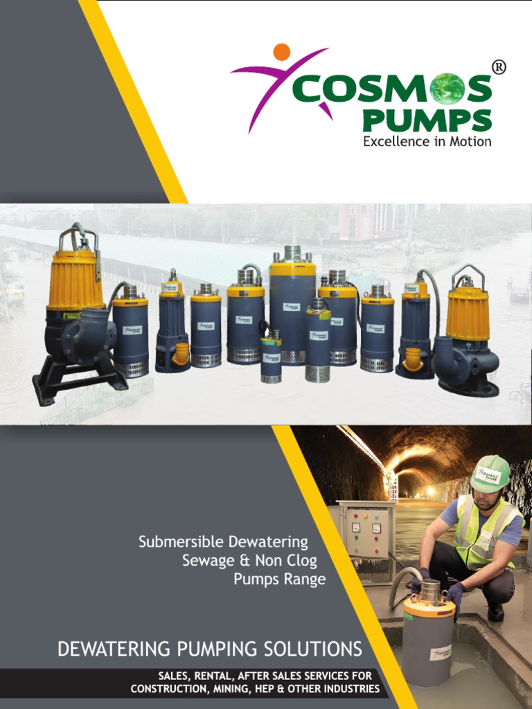 Submersible Catalogue - Cosmos Pumps | PDF | Pump | Electric Motor