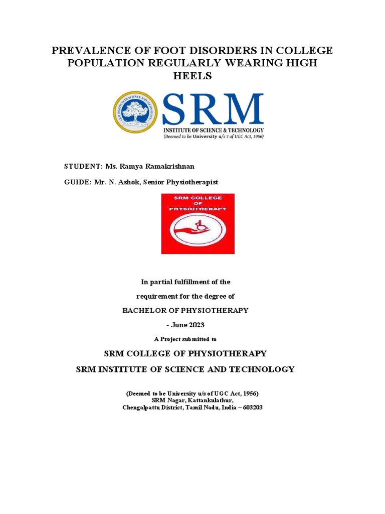 Ramya Rough Draft 1 | PDF | Foot | Toe