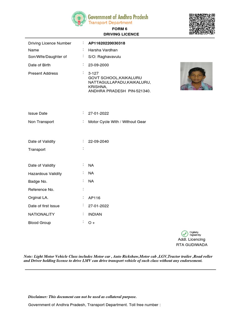 Driving Licence .pdf | PDF