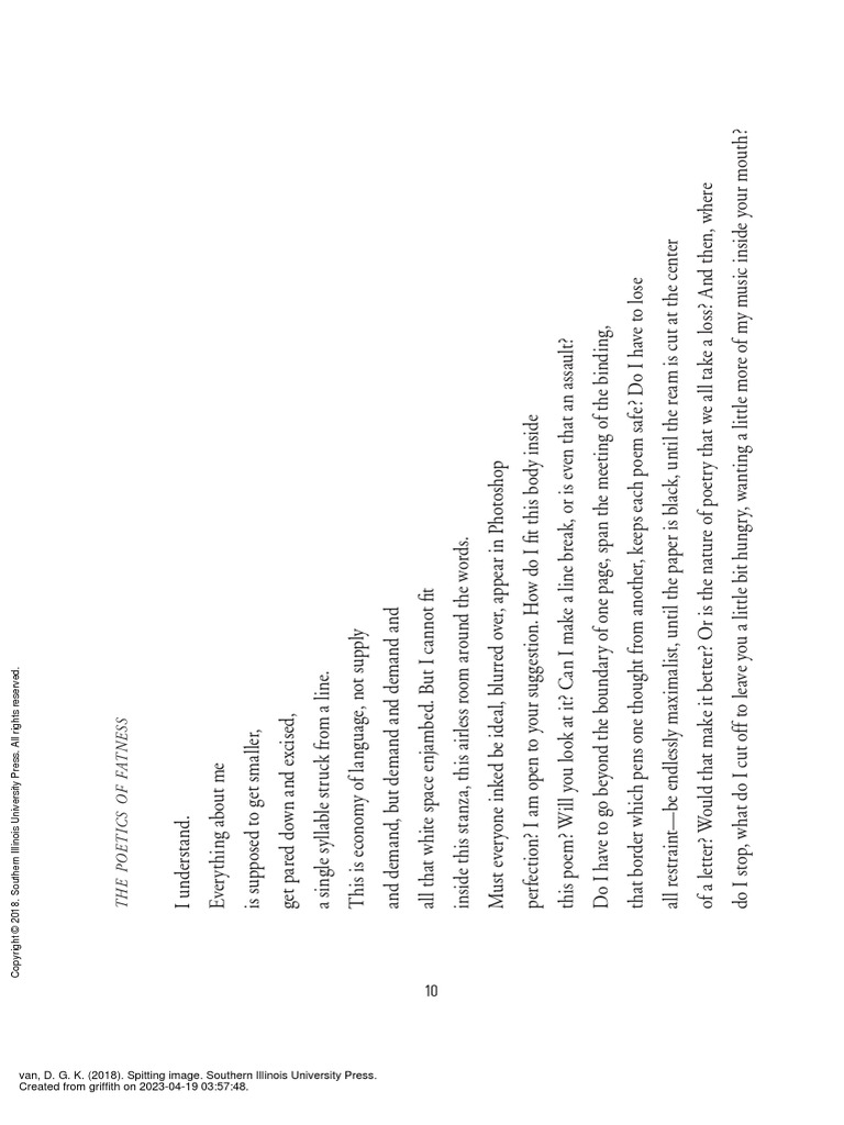 Spitting - Image 3 | PDF | Poetry | Poetics