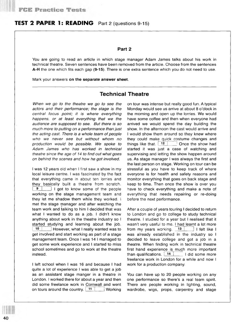 Reading Practice 2 | PDF