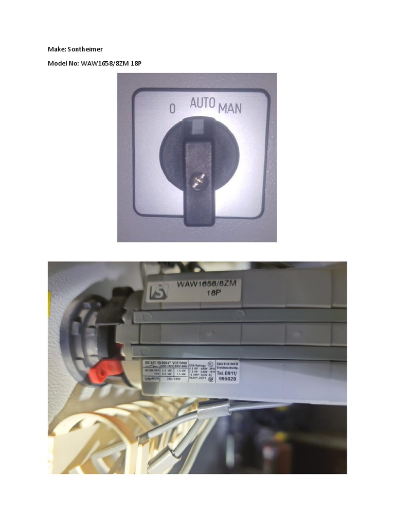 Selector Switch Details | PDF