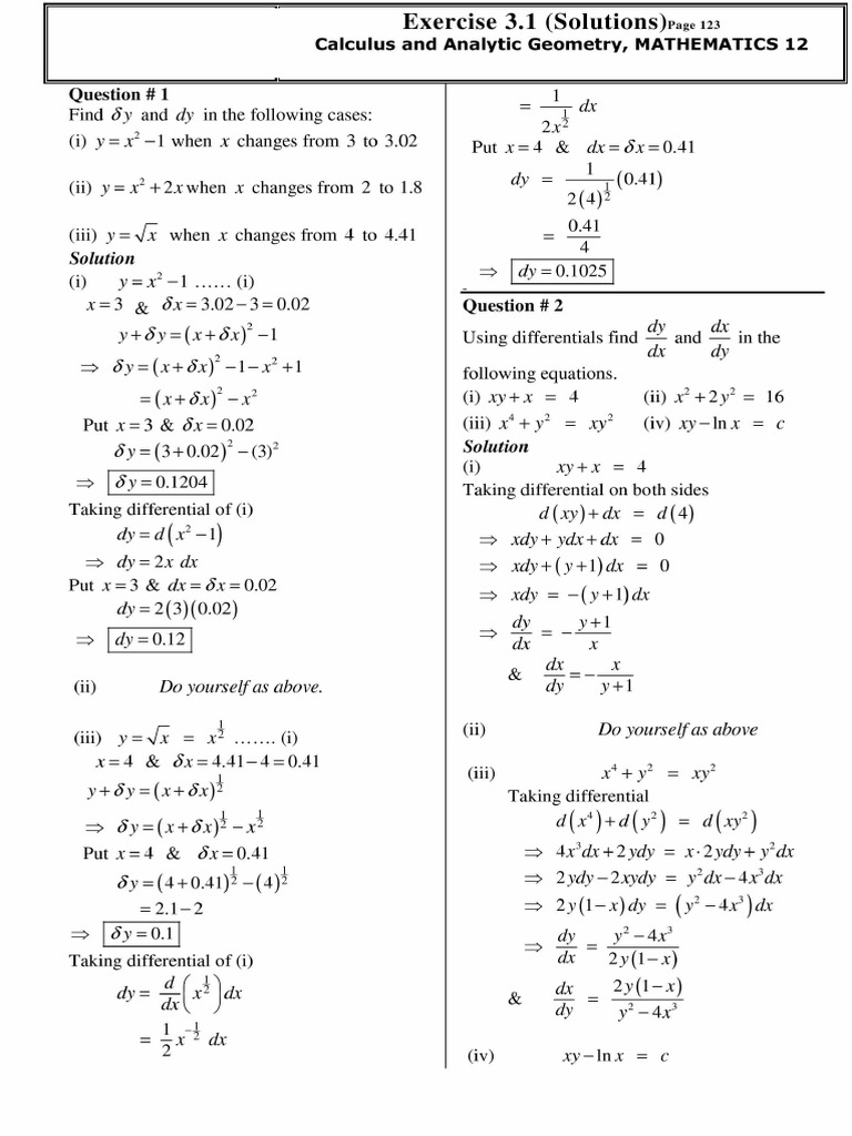 Chapter 3 Math Notes 12th Class PDF | PDF