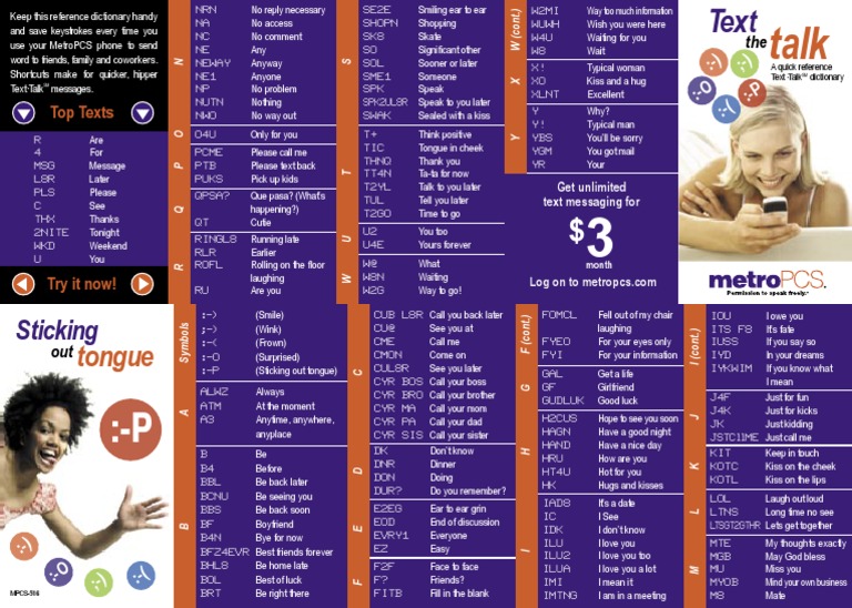 Text Talk Dictionary | PDF