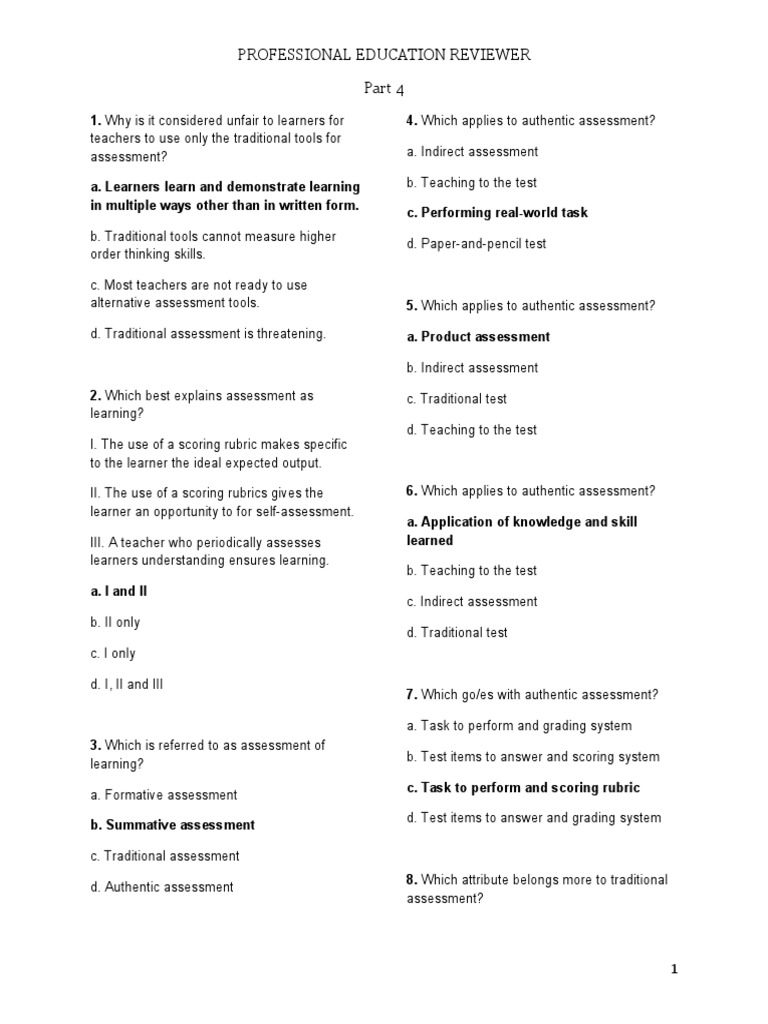 Assessing Authentic Learning: An Analysis of Assessment Philosophies ...