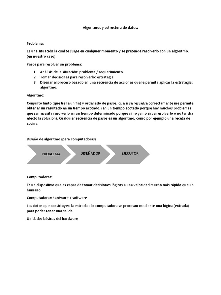 Algoritmos y Estructura de Datos | PDF | Programación de computadoras | Lenguaje de programación