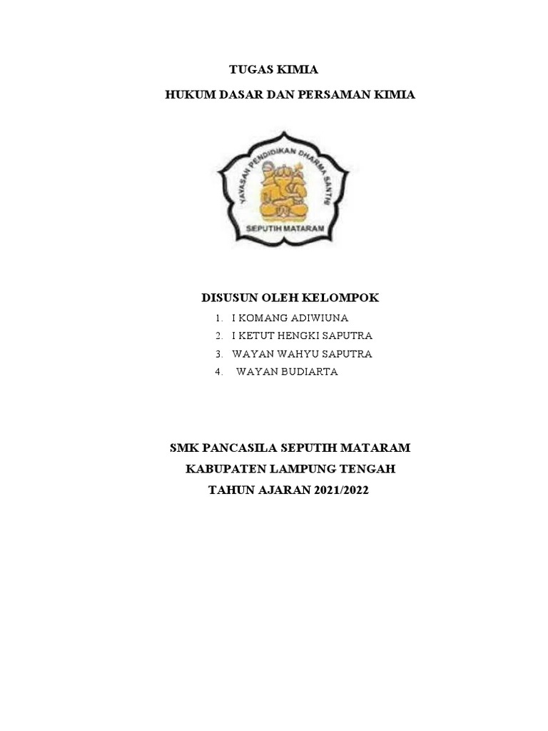 Tugas Kimia | PDF