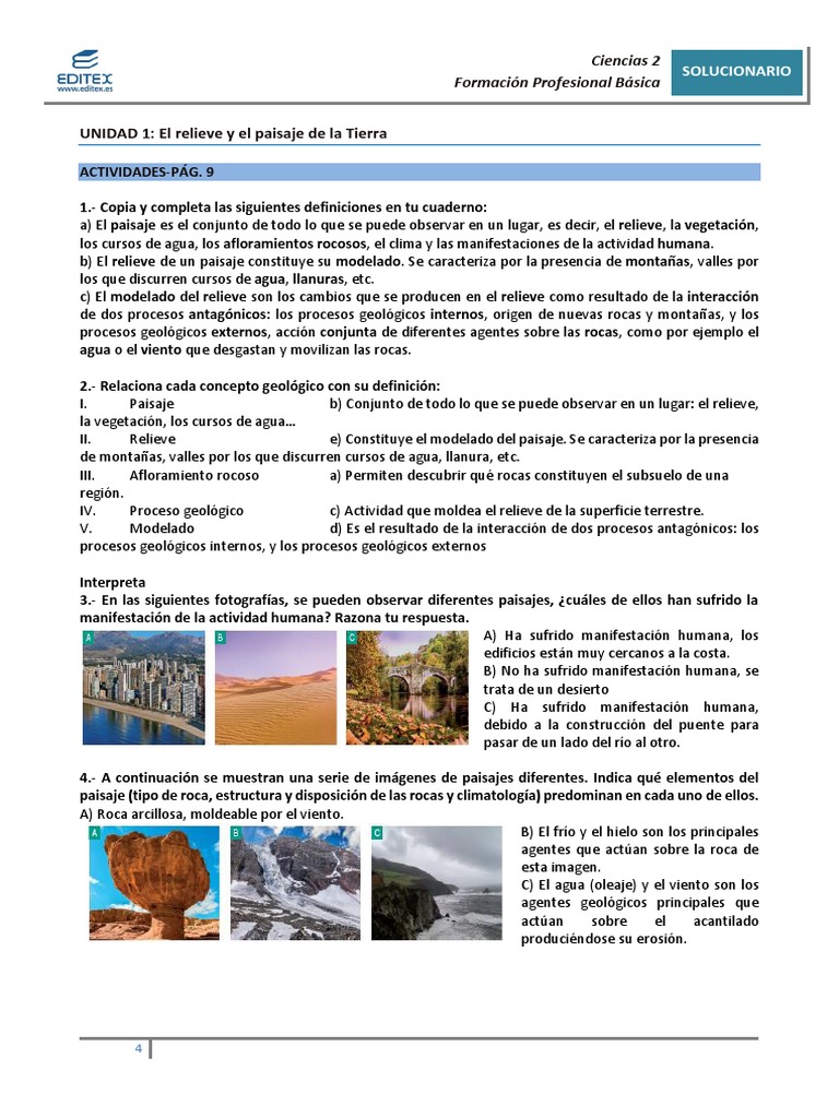 Ciencias 2 SOLUCIONARIO Formación Profesional Básica UNIDAD 1: El ...