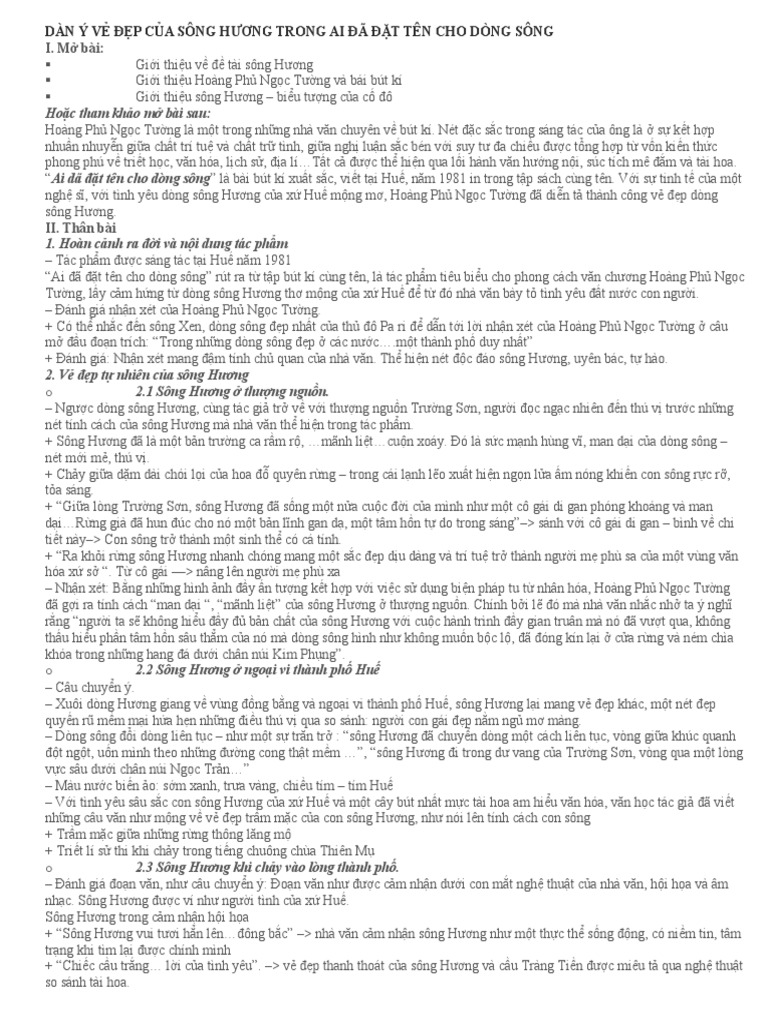 Phan Tich Ve Dep Dong Song Huong | PDF