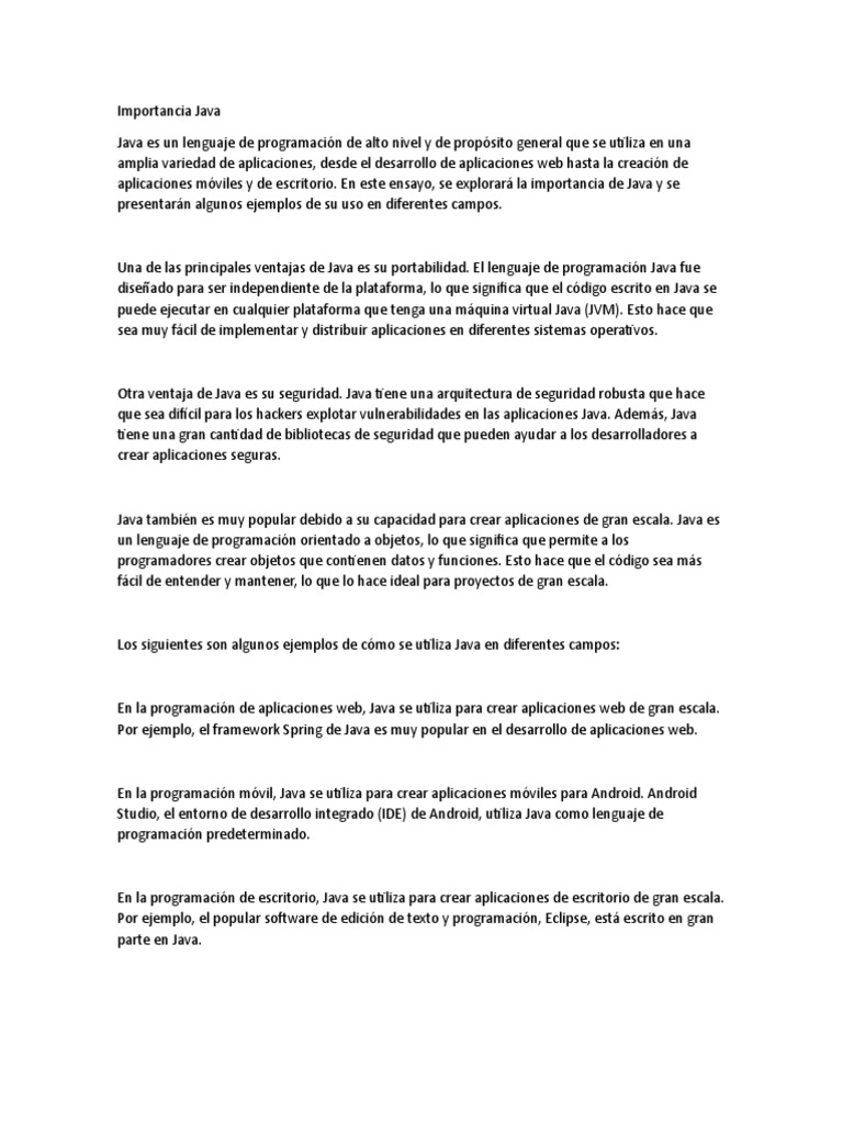 Java | PDF | Java (lenguaje de programación) | Software de la aplicacion