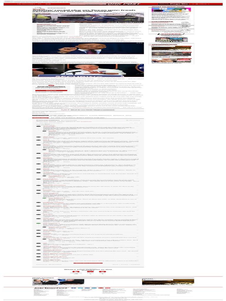 Adams' Racial Slur On Texas Gov - Fresh Symptom of An All-Talk Mayor | PDF