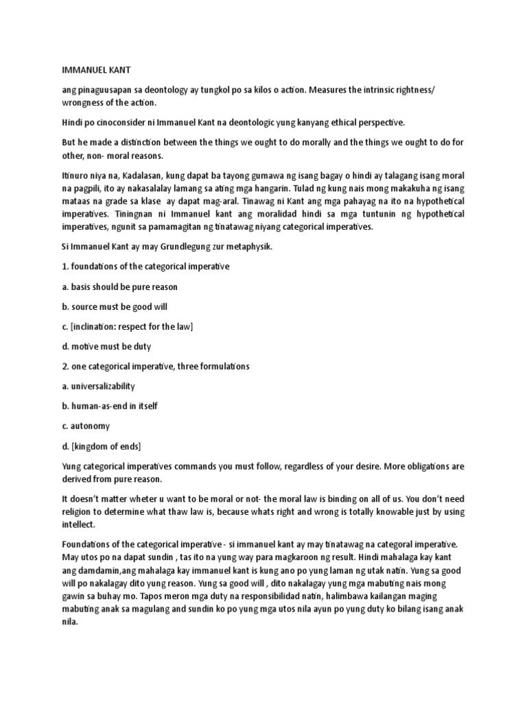 Immanuel Kant | PDF