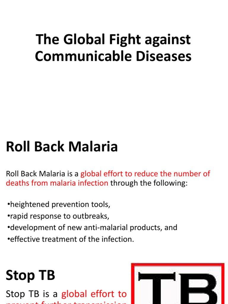 B. Global Fight Against Communicable Diseases PDF | PDF