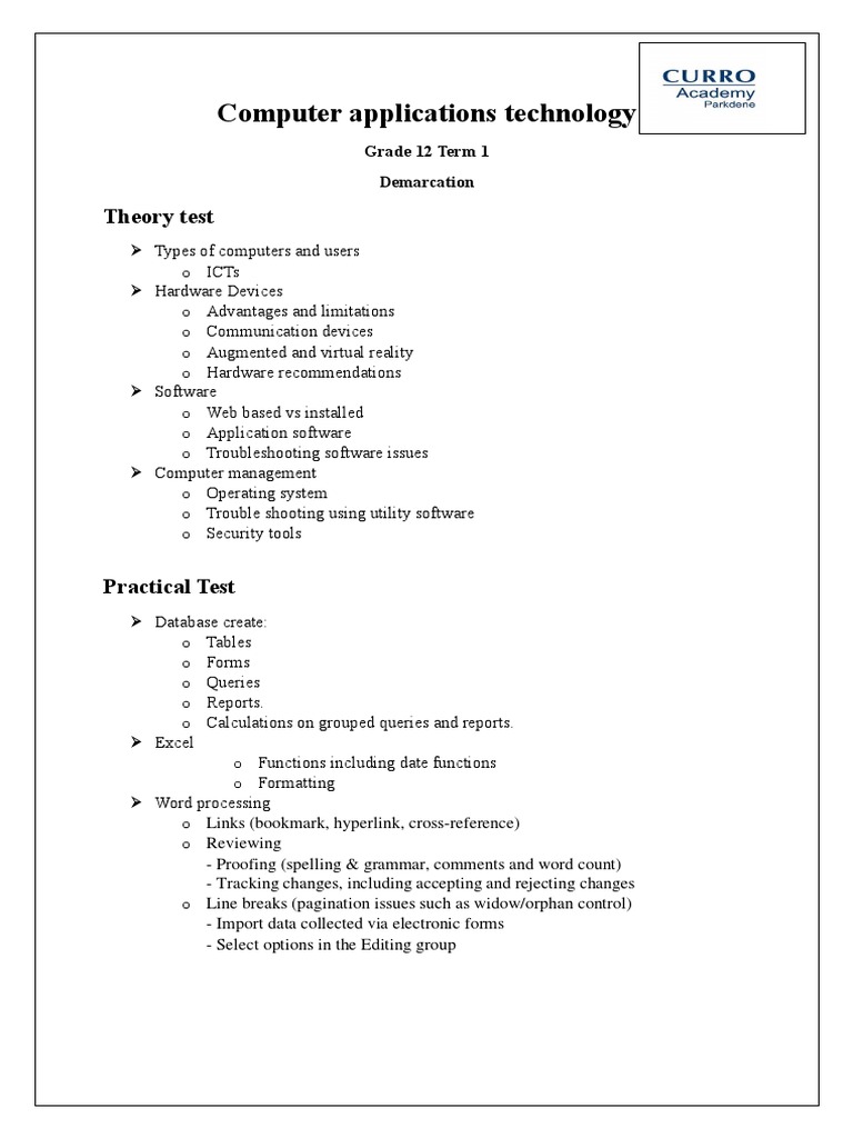 Grade 12 Demarcation | PDF | Computers | Technology & Engineering