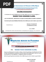 Certificat D'hospitalisation | PDF