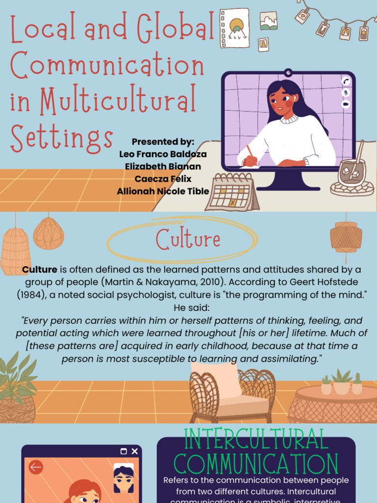 Local and Global Communication in Multicultural Setting | PDF | Communication | Psychology