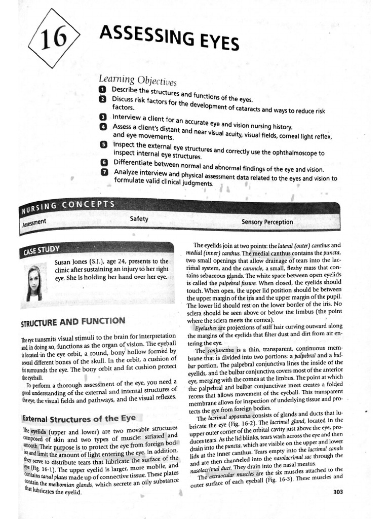 Chapter 16 Assessing Eyes | PDF