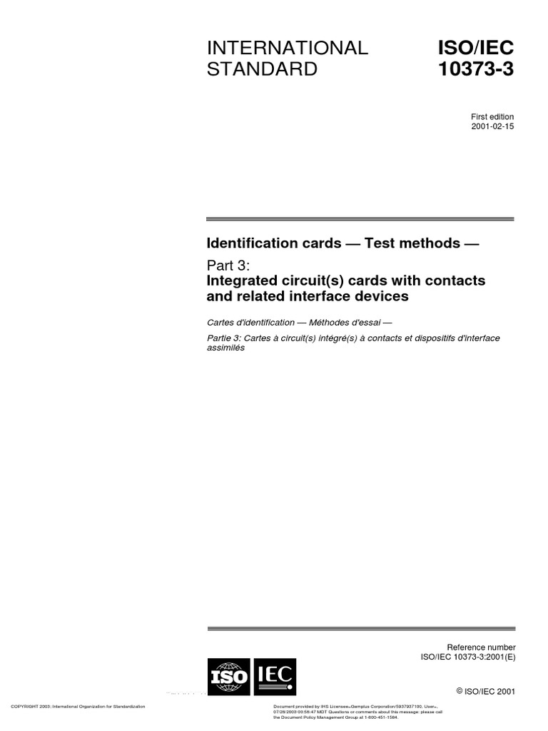 Iso10373 3 | PDF | International Organization For Standardization ...